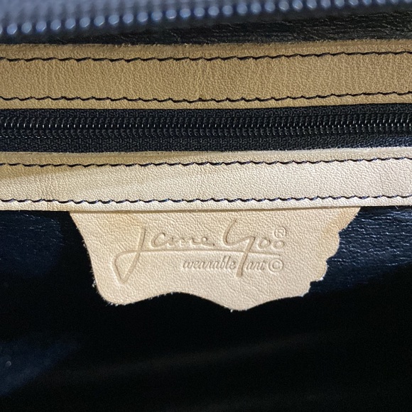 Jane Yoo | Bags | Jane Yoo Wearable Art Purse Leather Baguette Signed ...